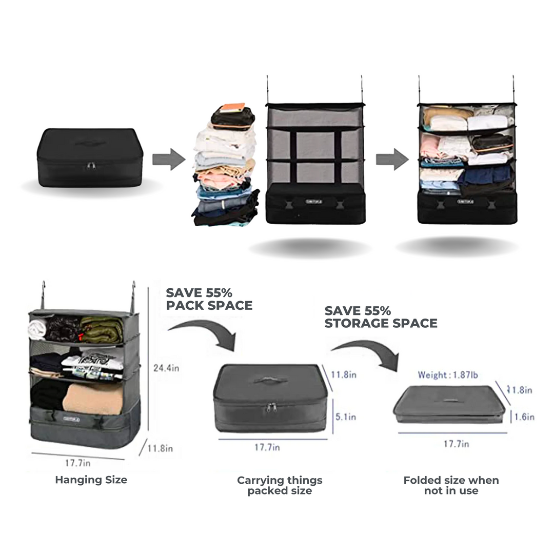 Next Jump Outfitters Portable Hanging Shelves & Pack Bag - Next Jump ...